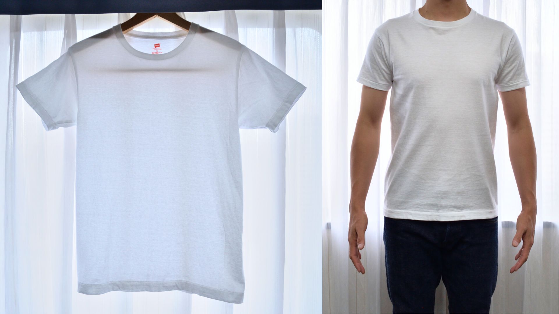 【Hanes Japan Fit®】透けるのか？スリムフィットでインナーに最適！サイズ感や洗濯・乾燥機による縮みをレビュー！｜ぴーすけblog
